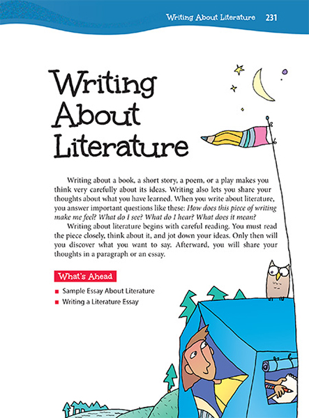 32 Writing About Literature | Thoughtful Learning K-12