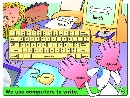 16 . We use computers to write.我们用电脑写字。| Thoughtful Learning K-12